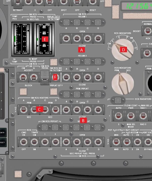 Service Module Reaction Control System - Project Apollo - NASSP